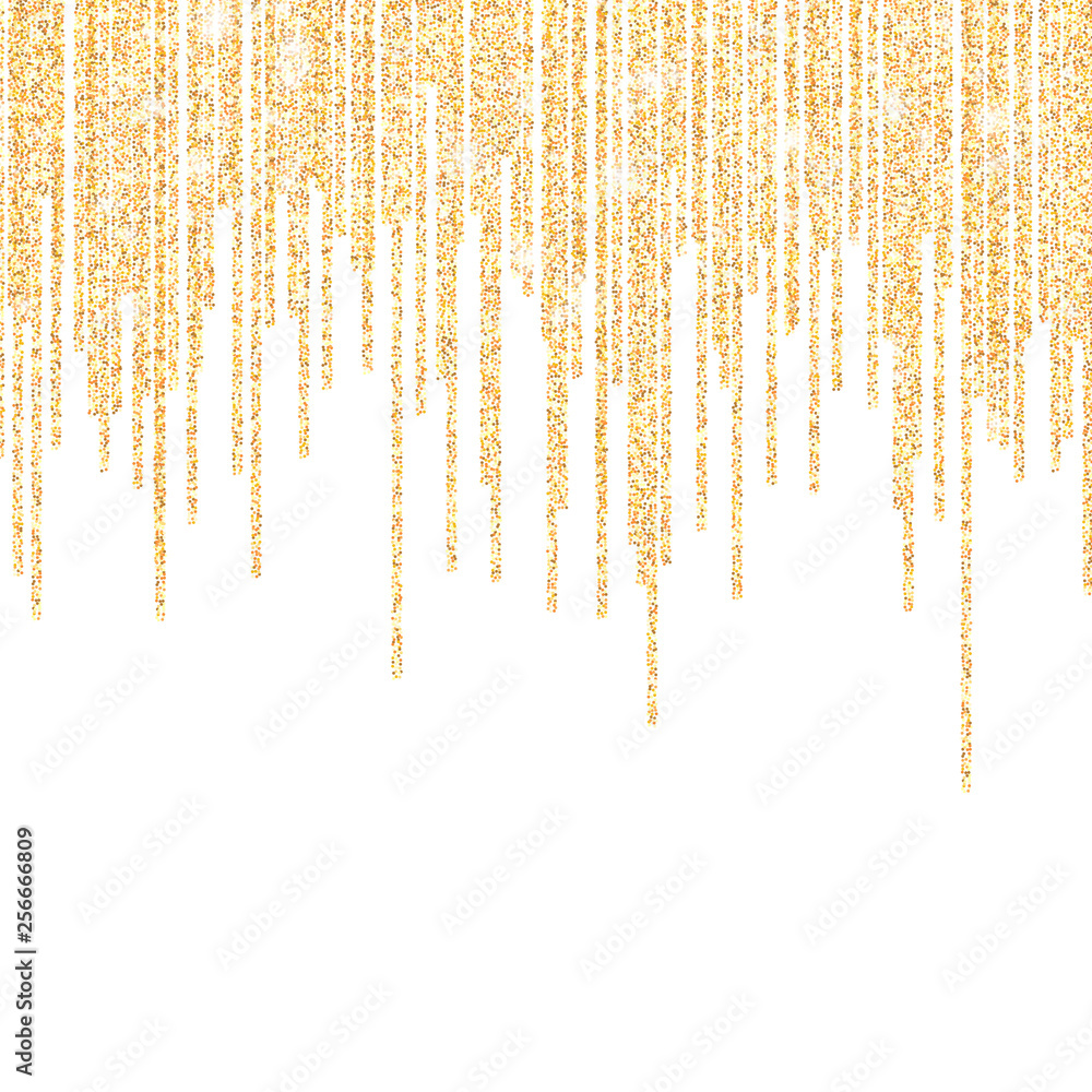 Golden glitter sparkle on a transparent background. Gold Vibrant ...