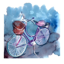 Woman French Bicycle Poster Free Stock Photo - Public Domain Pictures