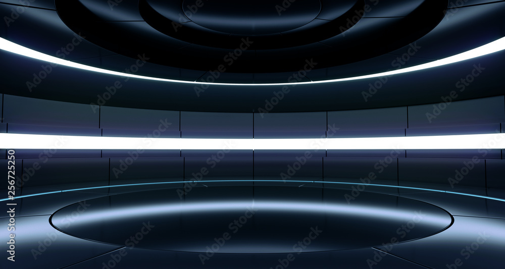 Stock-Illustration „Spaceship Background Sci Fi Futuristic Modern Alien ...