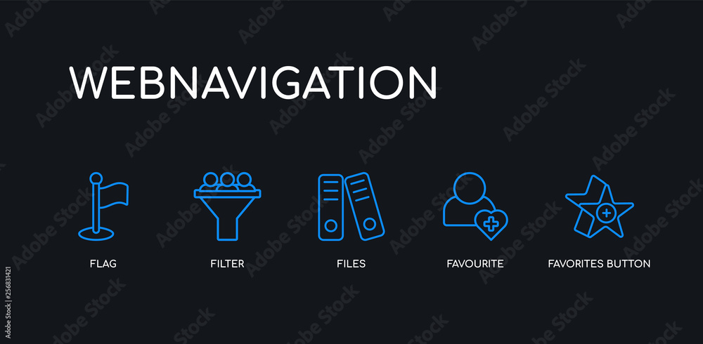 5 outline stroke blue favorites button, favourite, files, filter, flag ...
