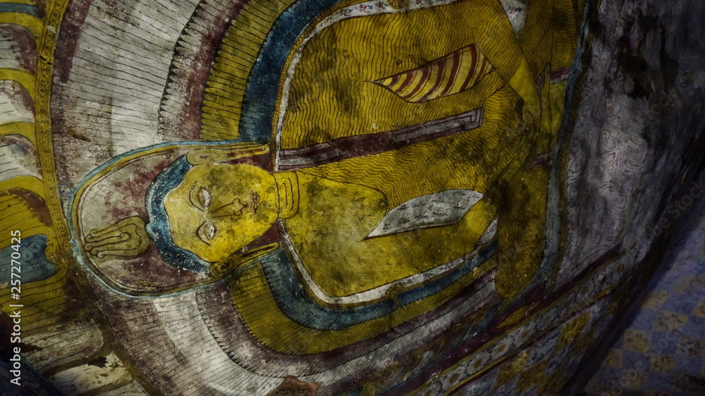 Cave temples of Dambulla in Sri lanke, buddhist caves and temples Stock ...