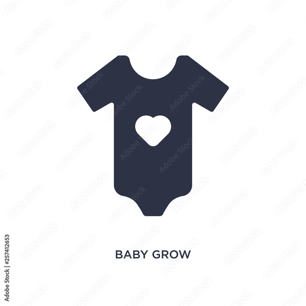 Image vectorielle Stock baby grow icon on white background. Simple ...