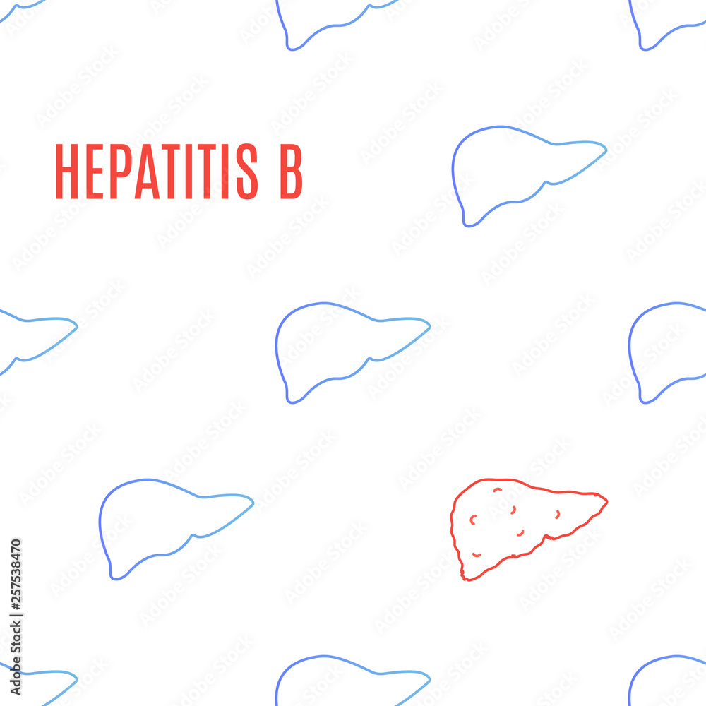 Stock-Vektorgrafik „Hepatitis B liver disease awareness poster made in ...