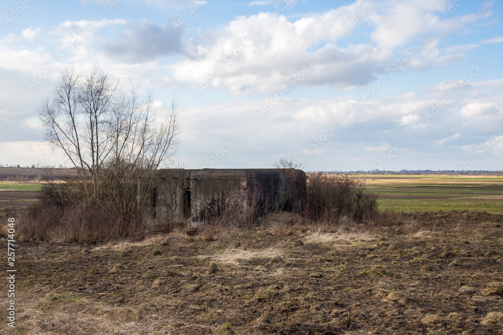 Photo Stock Preserved Molotov Line pillbox. A system of border ...