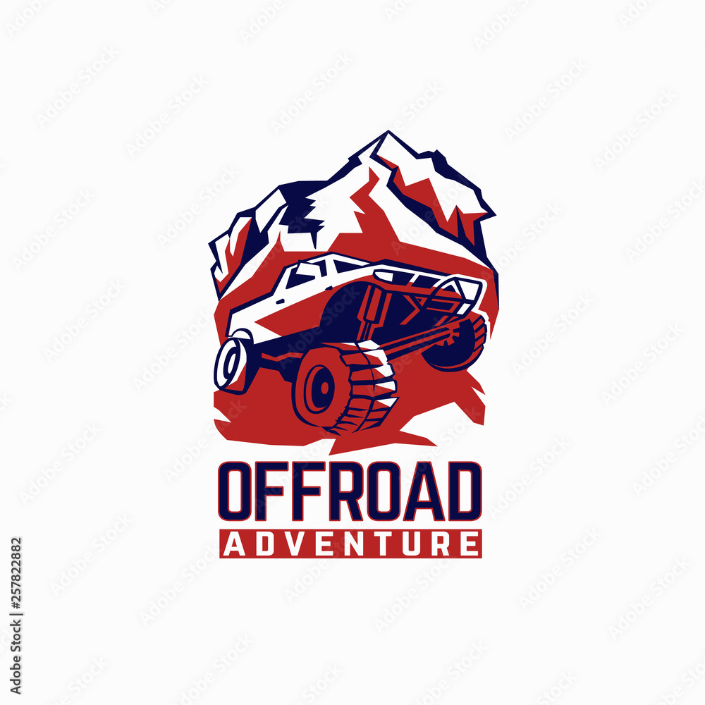 Off-road car logo Stock Vector | Adobe Stock
