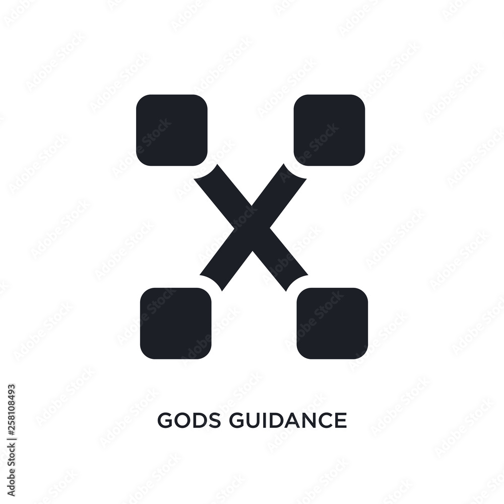 gods guidance isolated icon. simple element illustration from zodiac ...