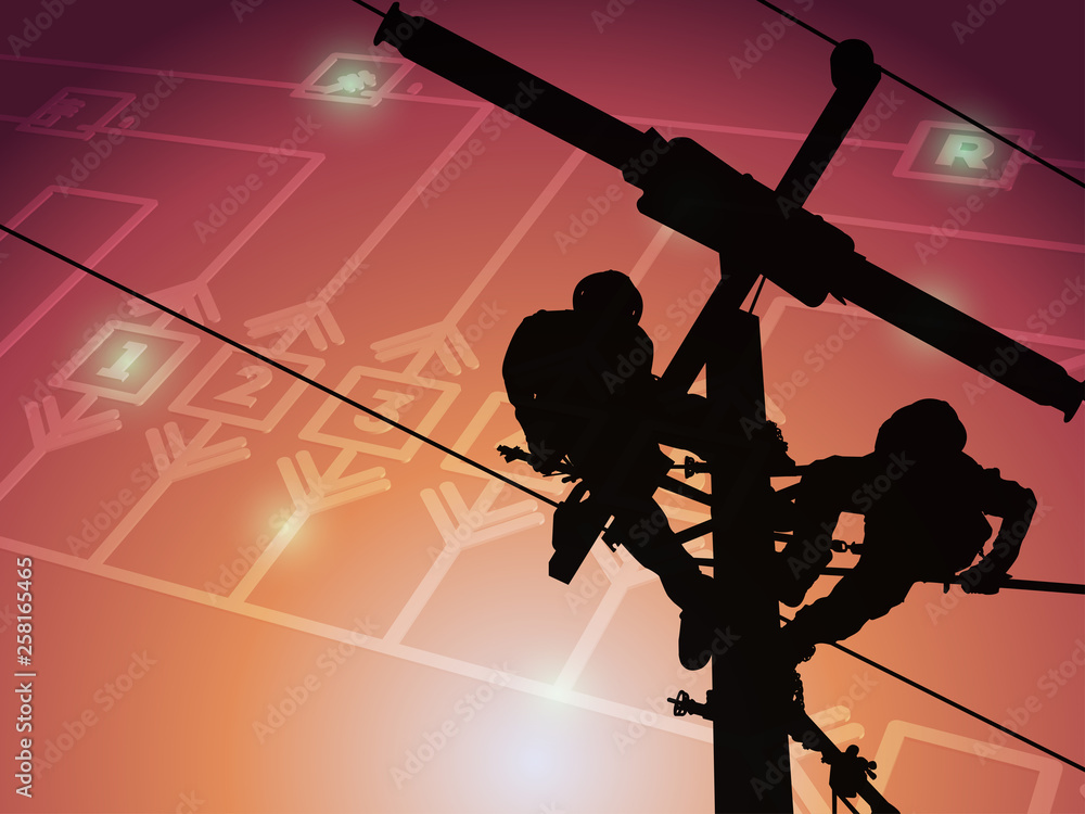 The line worker changed the insulator which causes a power outage. And ...