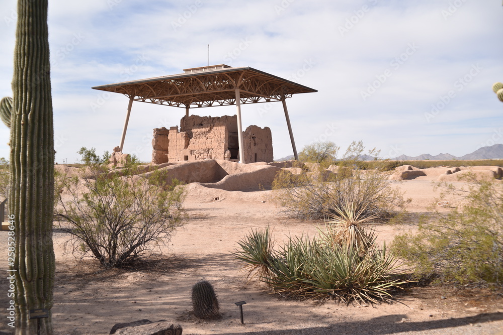 Coolidge, AZ., U.S.A., Jan. 30, 2018. Casa Grande Ruins National ...