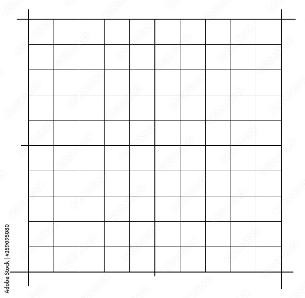 Measured grid. Graph plotting grid. Corner ruler with measurement ...