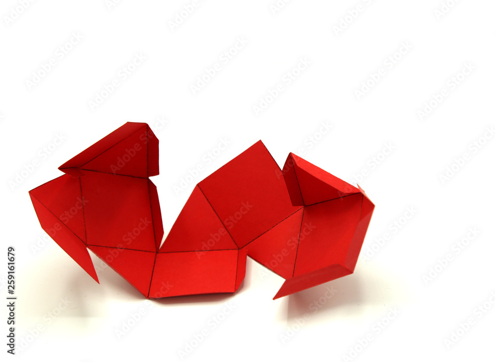 Geometry net of Cuboctahedron. 2 dimensional shape foldable to form a ...