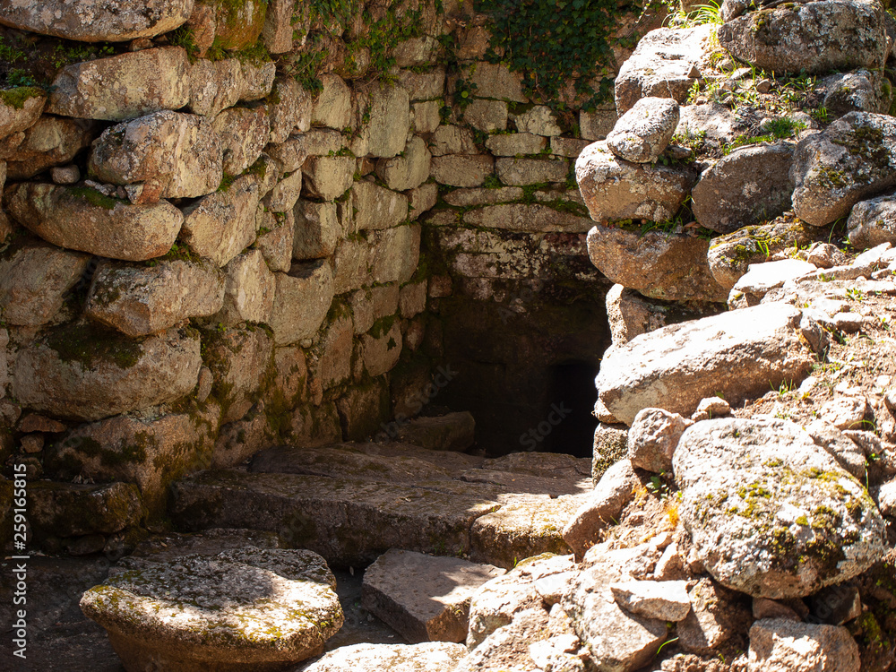 Sacred Source entrance archaeological site of Noddule in the megalithic ...