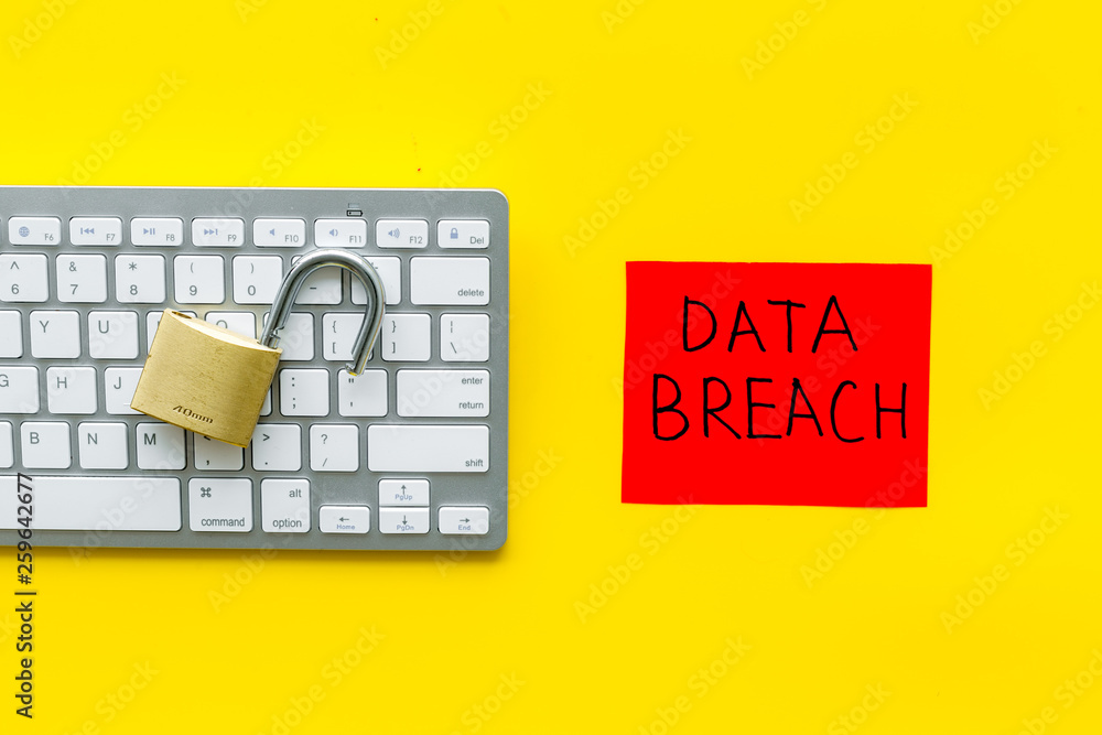 computer system protection from hacker with data breach copy, locker ...