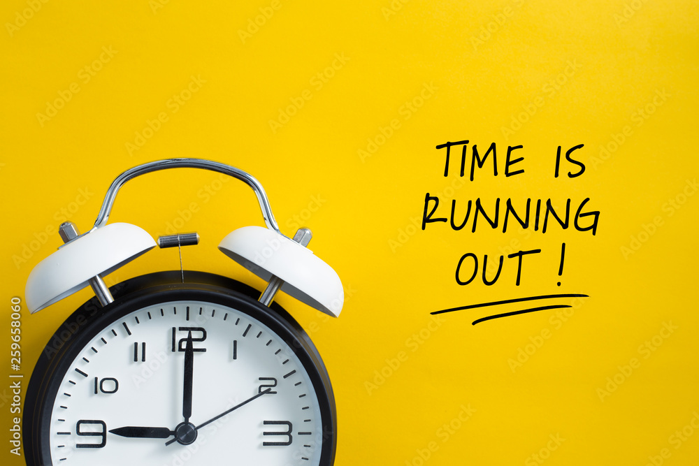 Time is Running Out Concept Stock Photo | Adobe Stock