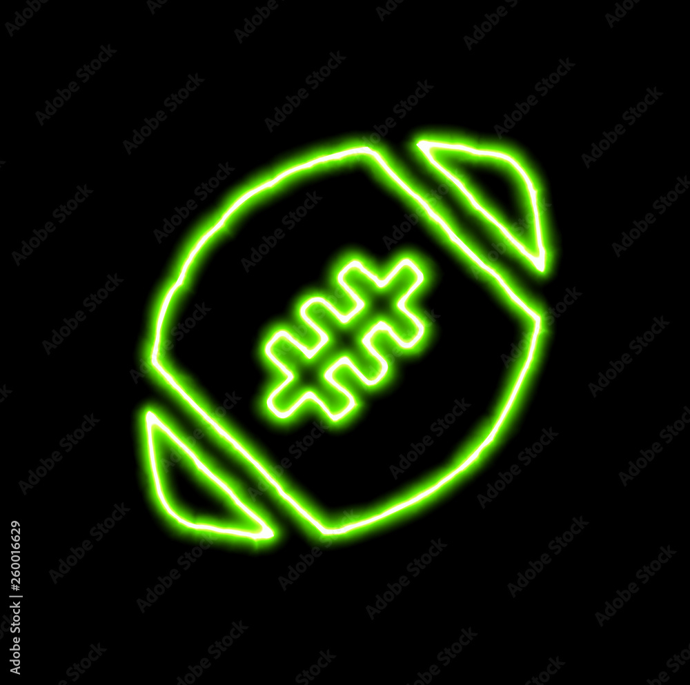 Lime Green Football
