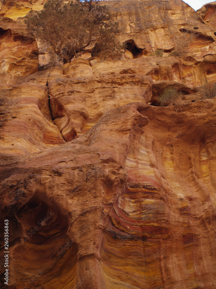 Petra; Raqmu - historic ruins of the ancient, rock city of the Nabatean ...