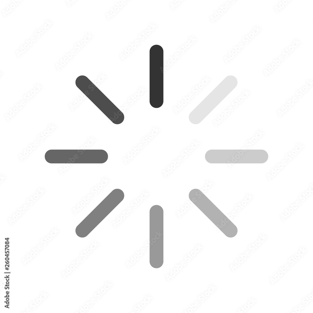 computer loading icon balck and white background Stock Vector | Adobe Stock