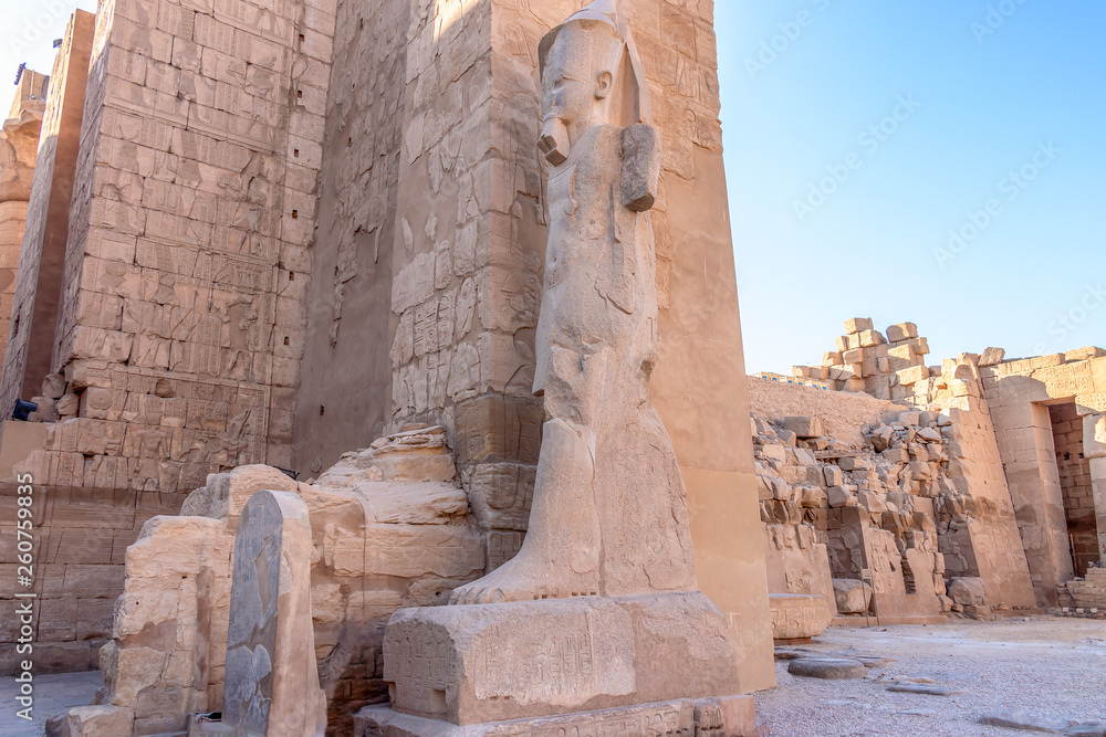 The Luxor Temple, a large Ancient Egyptian temple complex located on ...