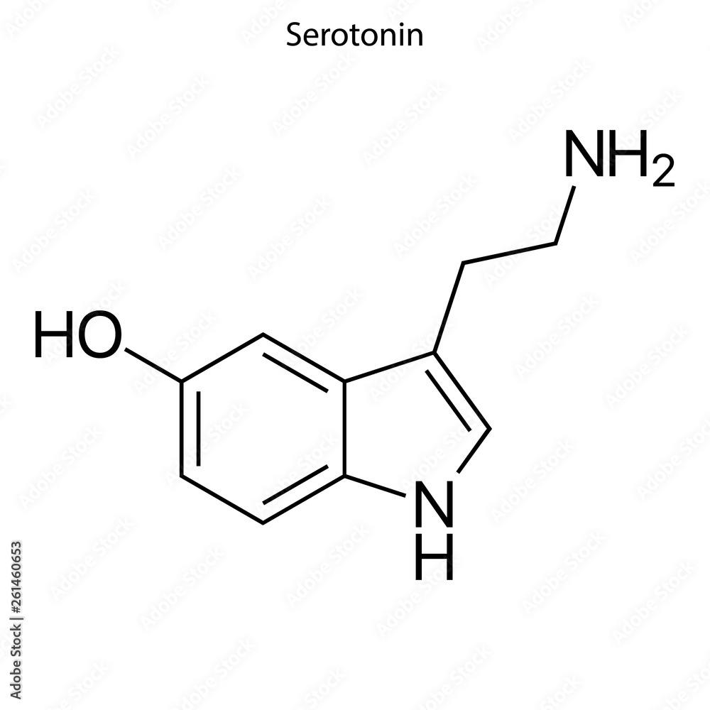 Skeletal formula of chemical molecule. Stock Vector | Adobe Stock