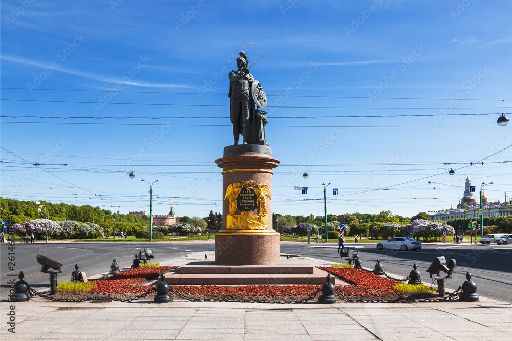 Monument to the Russian commander Generalissimo Alexander Suvorov in St ...