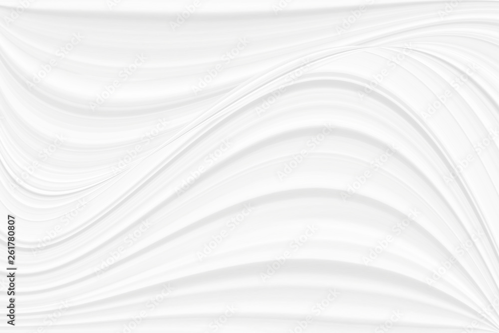 White background with wavy lines, pattern with a cosmic air pattern ...