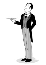 Old Man Butler Statuette Free Stock Photo - Public Domain Pictures