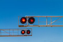 Railroad Signal Lights Free Stock Photo - Public Domain Pictures