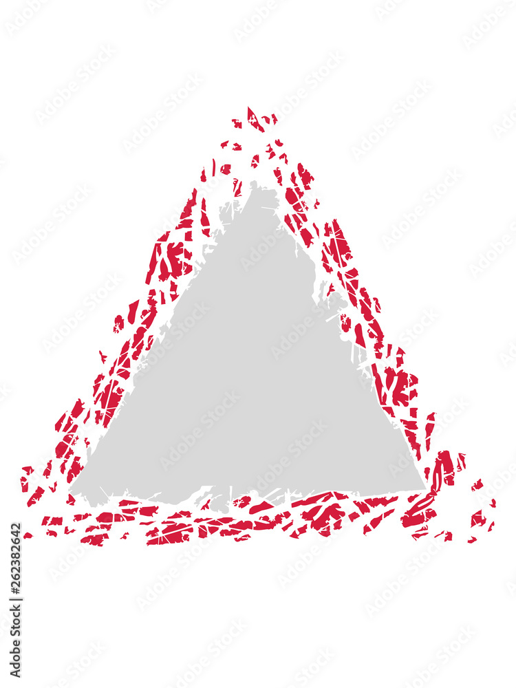 Stock-Illustration „warnung schild umrandung dreieck form symbol ...
