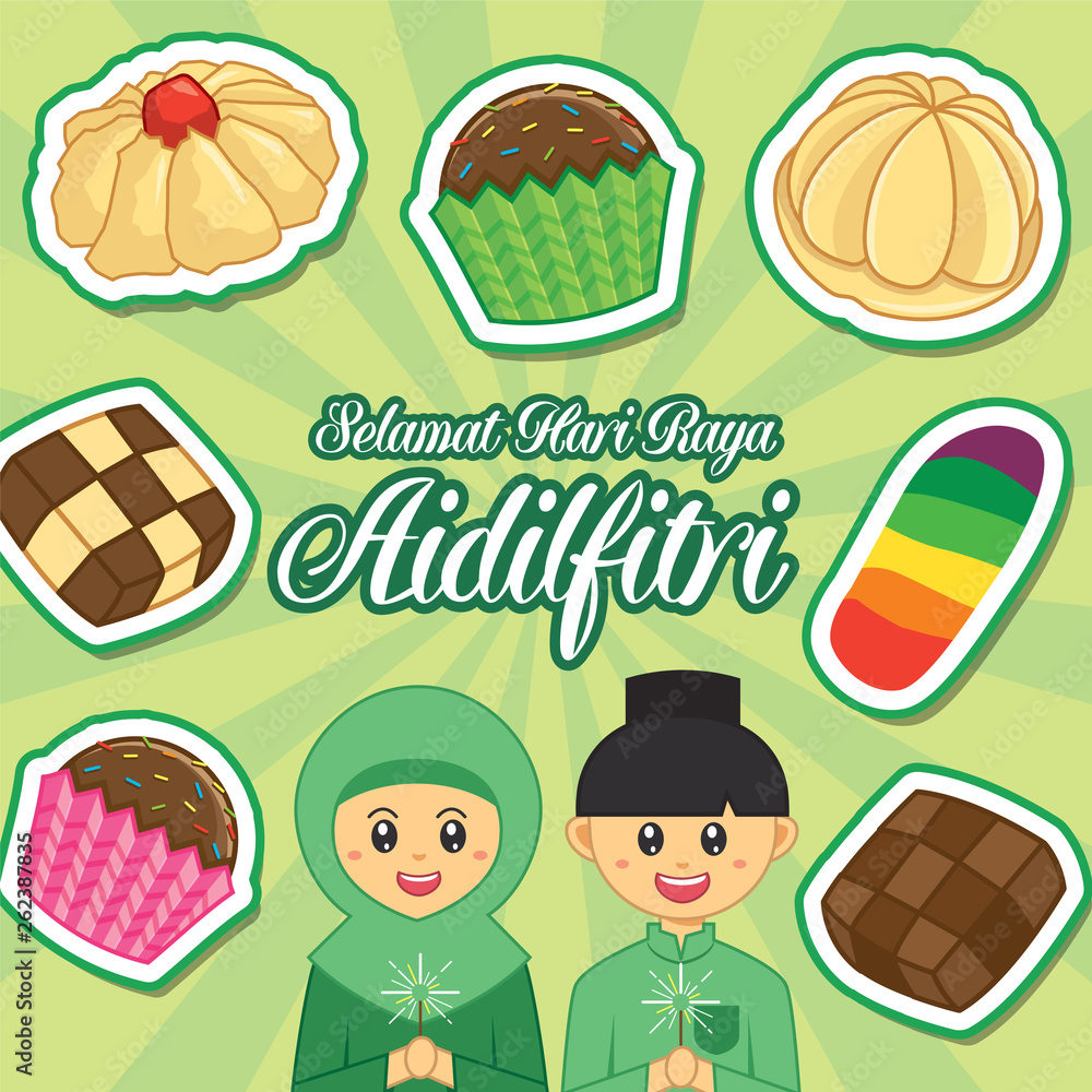 Vector de Stock Hari Raya Aidilfitri is an important religious holiday ...