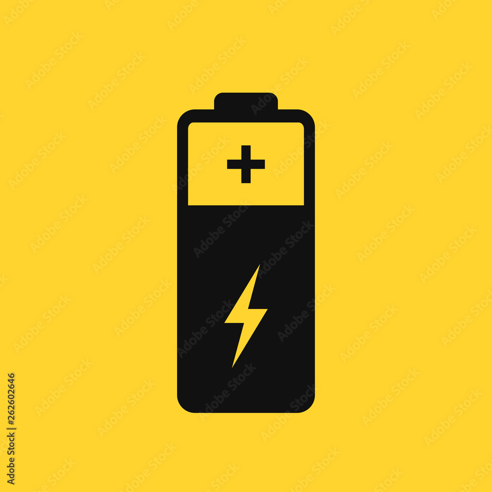 Battery vector pictogram Stock Vector | Adobe Stock