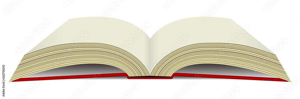 Blank book (side view) illustration Stock Vector | Adobe Stock