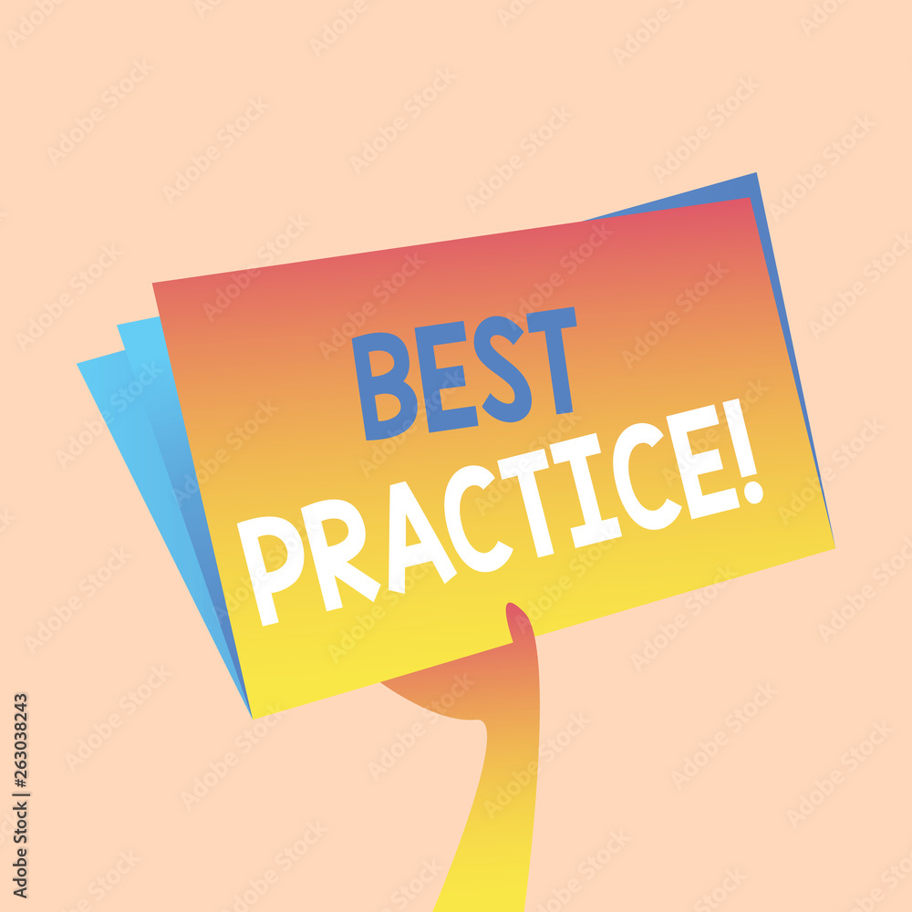 Handwriting text writing Best Practice. Conceptual photo commercial ...