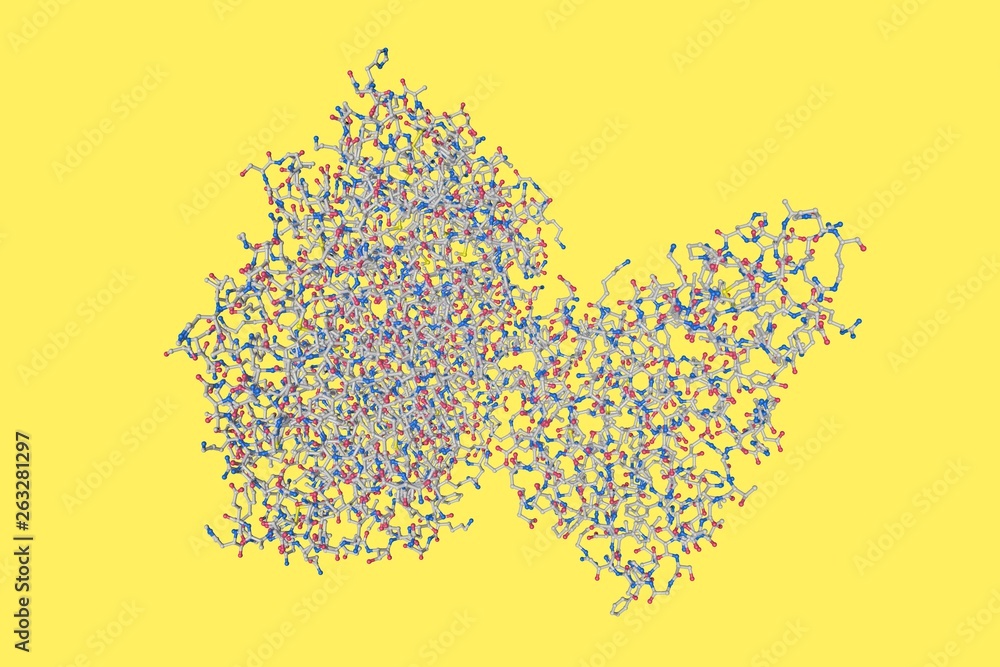 Illustration Stock Molecular model of cholera toxin. Scientific ...