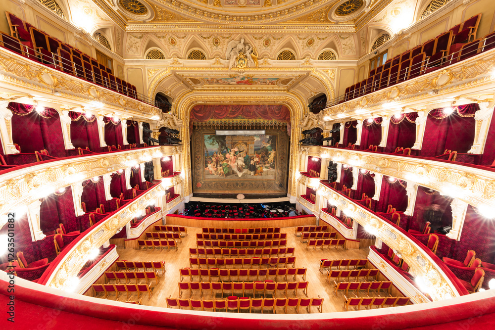 Lviv opera house interior Stock Photo | Adobe Stock