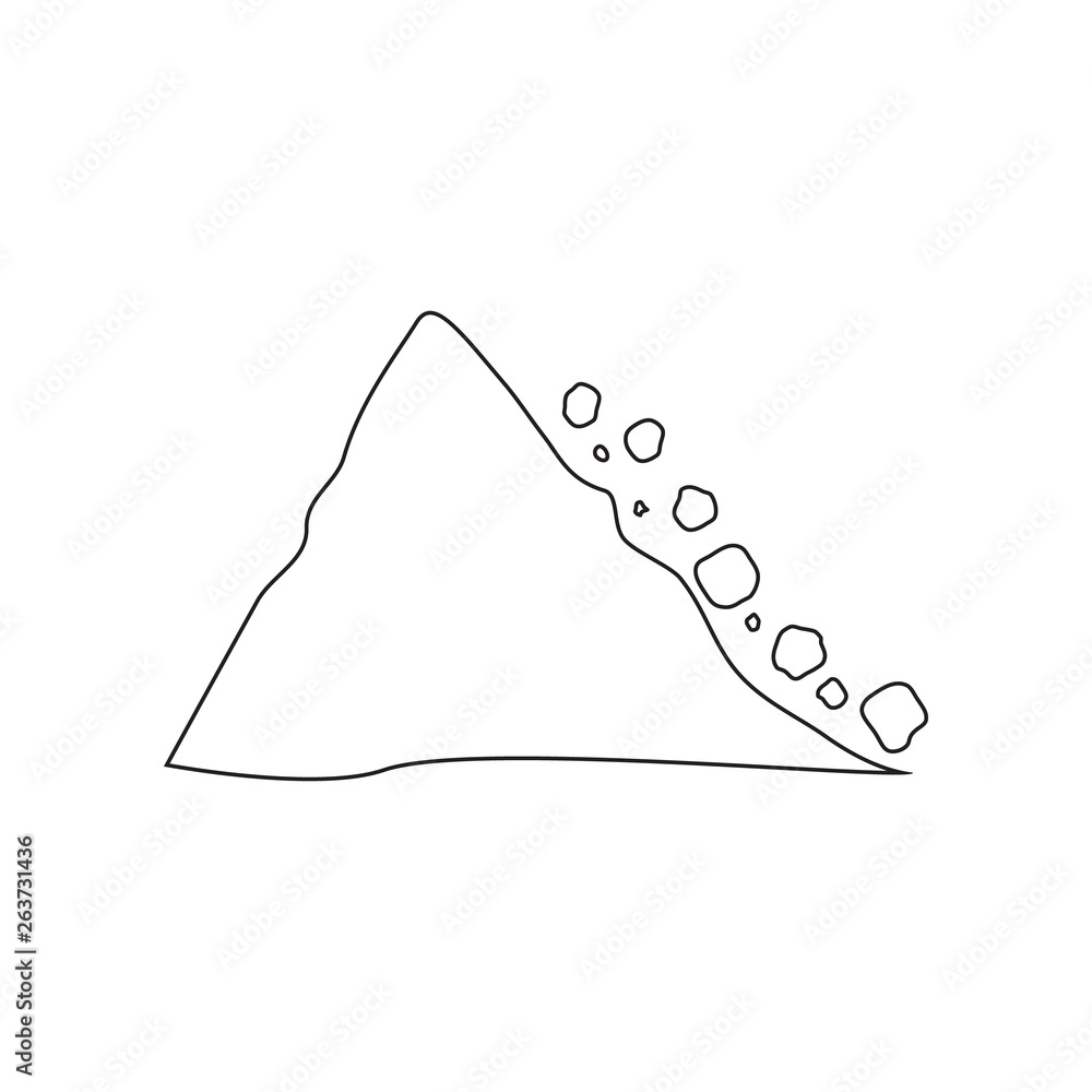 Landslide icon. Element of Desister for mobile concept and web apps ...