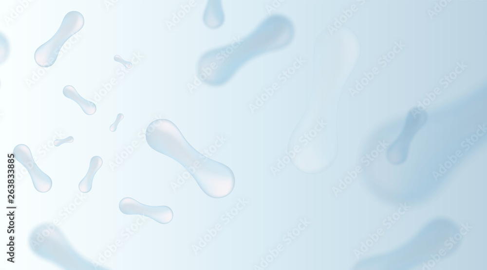 Probiotics Bacteria Vector illustration. Biology, Science background ...