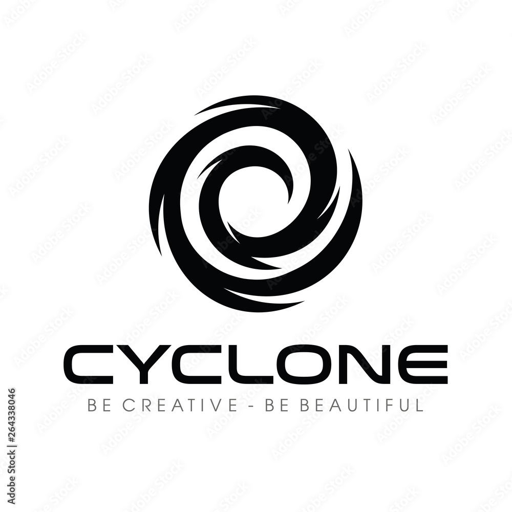 Cyclone, Tornado Logo Vector Stock Vector | Adobe Stock
