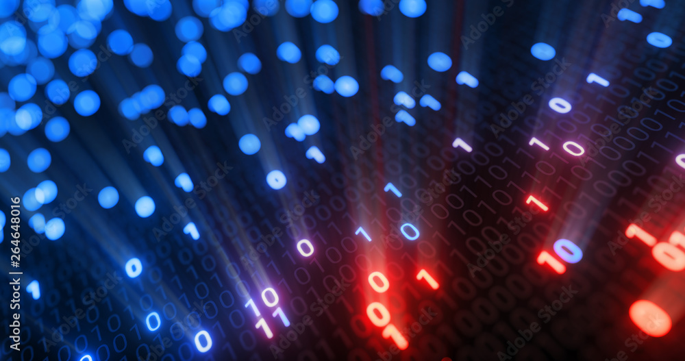 Hacking digital binary code matrix 01 background. Hacker, dark web, matrix, Digital data code in ...