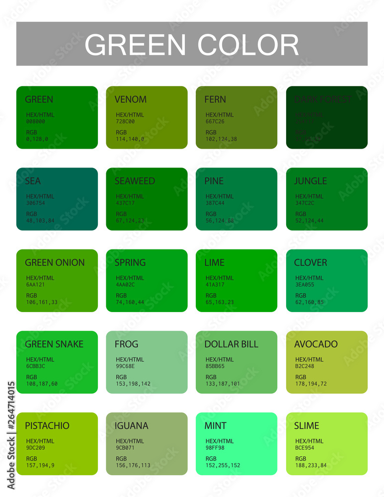 Emerald Green Color Palette Code Adobe Ilrator Code - Infoupdate.org