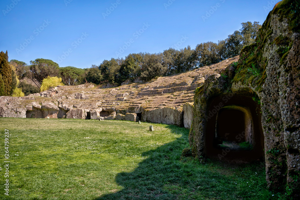 Sutri, Italy, Roman Amphitheatre Stock Photo | Adobe Stock