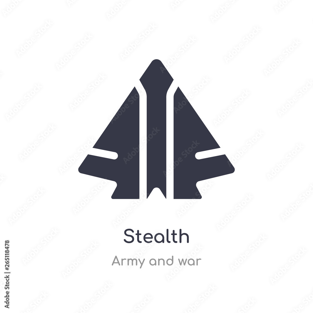 stealth icon. isolated stealth icon vector illustration from army and ...