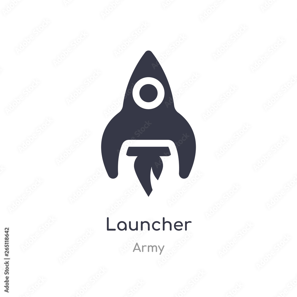 launcher icon. isolated launcher icon vector illustration from army ...