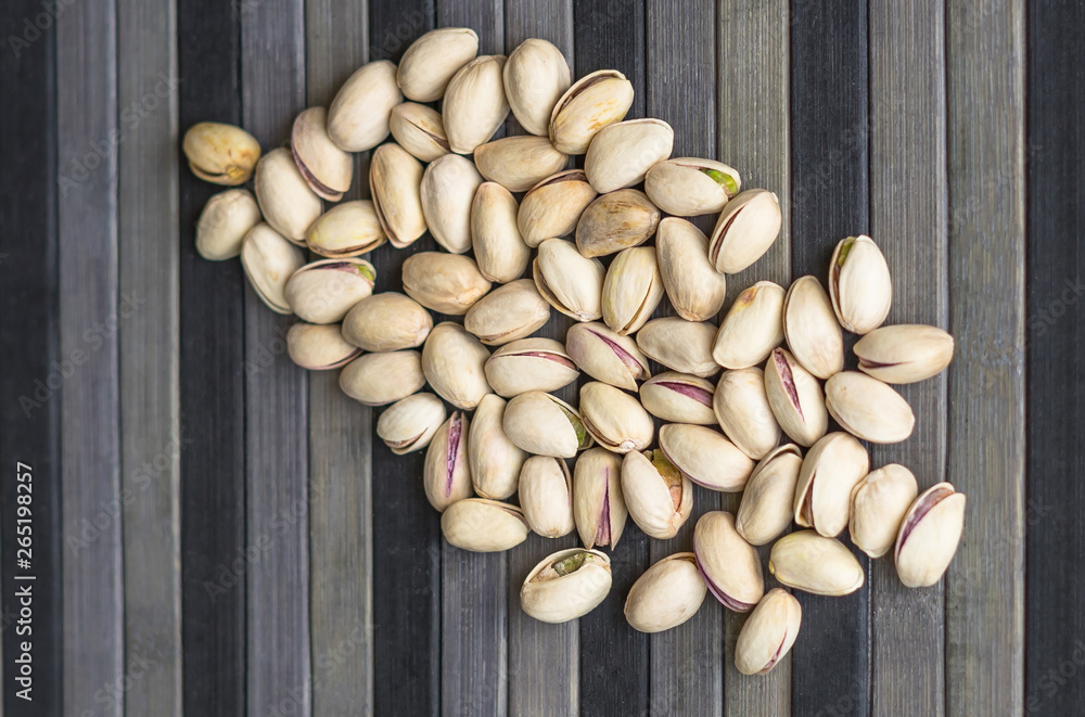 Healthy food for background image close up pistachios nuts. Texture ...