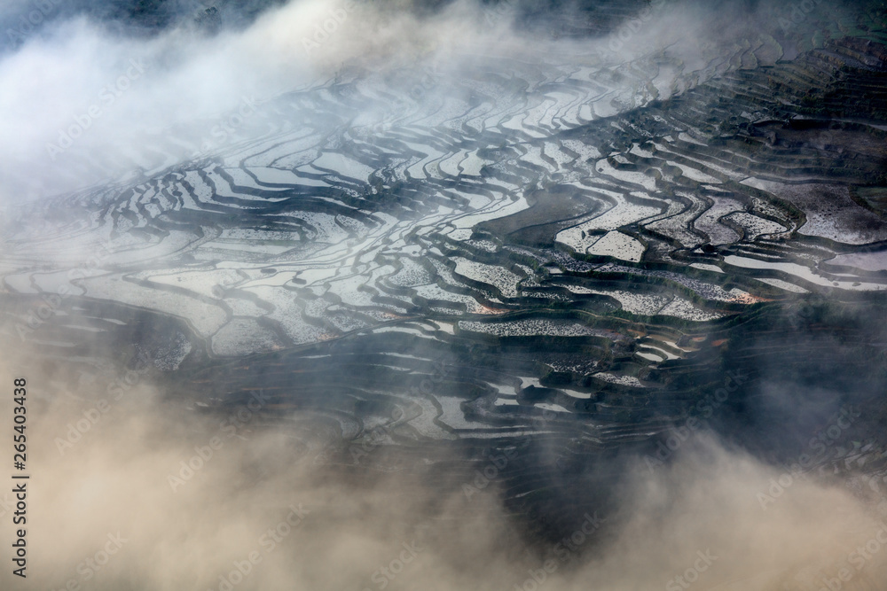Samaba Rice Terrace Fields in Honghe County - Baohua township, Yunnan ...