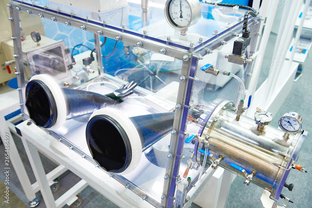 Inert gas frame glovebox Stock Photo | Adobe Stock