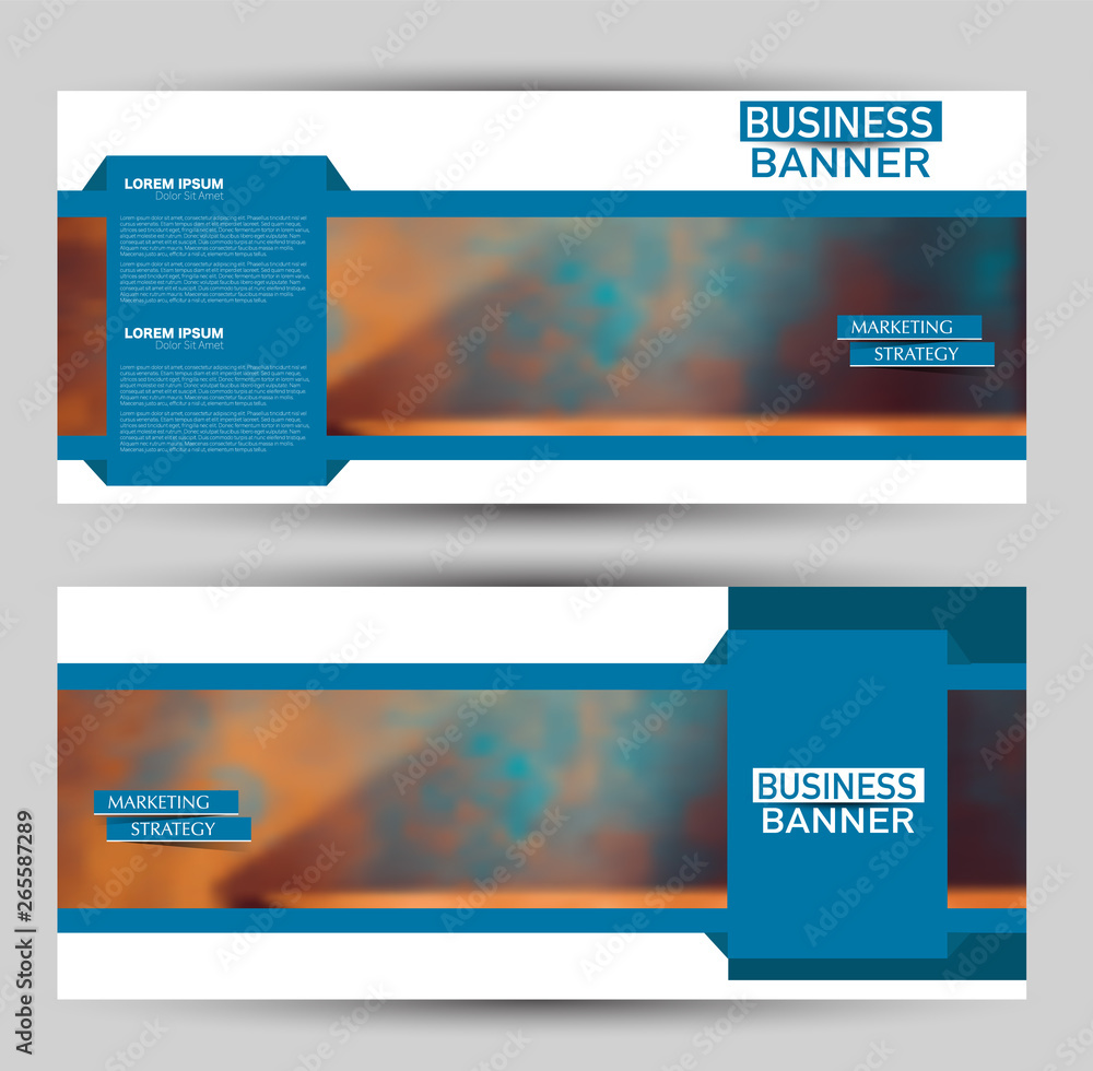 Banner for advertisement. Flyer design or web template set. Vector ...