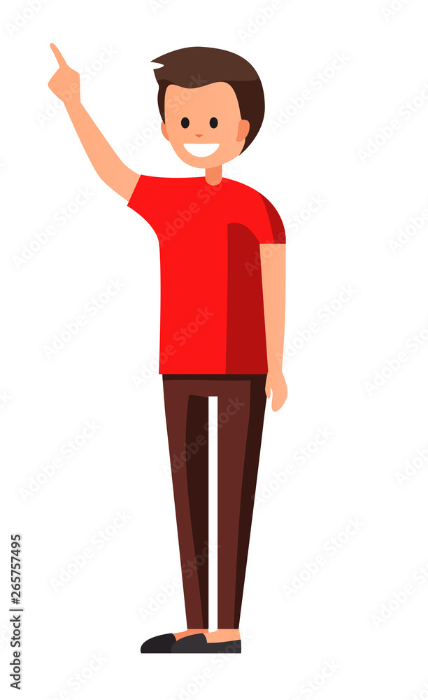Front view animated character. Designer character. Cartoon style, flat ...