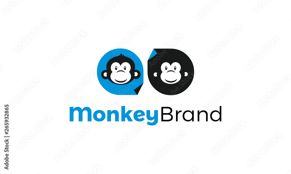 Monkey Brand Logo Stock Vector | Adobe Stock