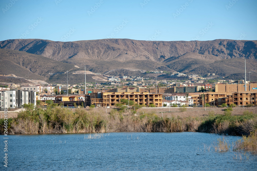 Cornerstone Park/Railroad Lake, Henderson, NV. Stock Photo | Adobe Stock