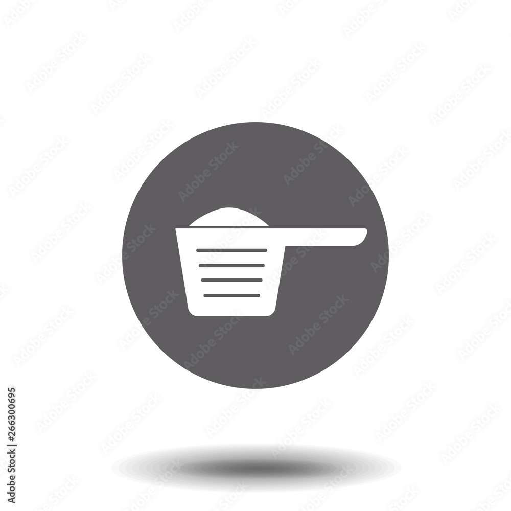 Measuring spoon icon in trendy flat style isolated on white background ...