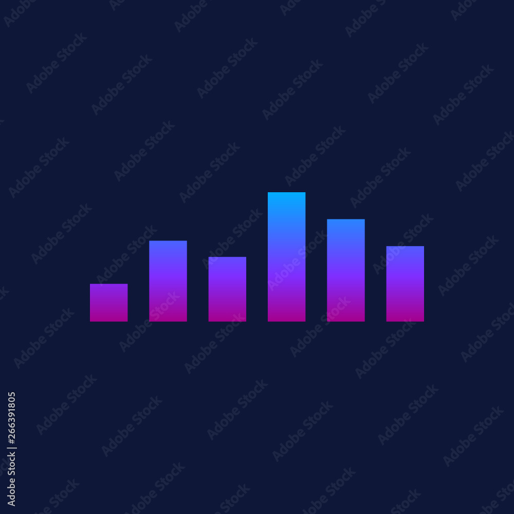 Sound radio wave background of soundtrack or sound diagram. Vector ...